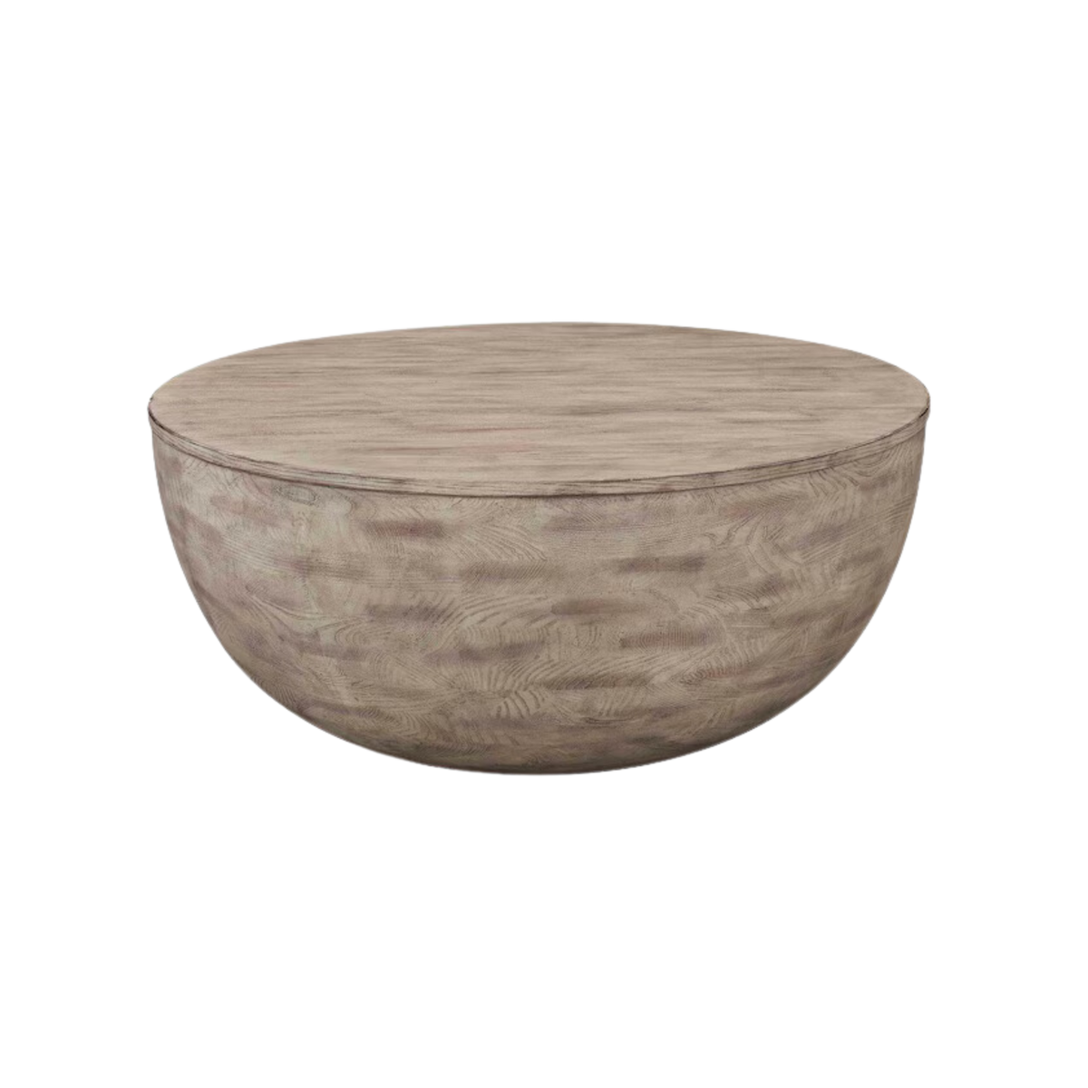 Tahiti Drum Cocktail Table - Copra White Gray | Chapin Furniture