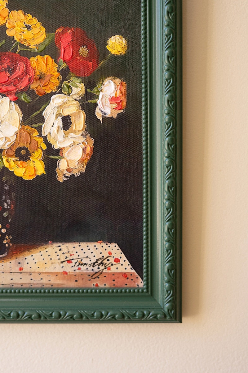 Green Framed Still-Life Painting | Chapin Furniture