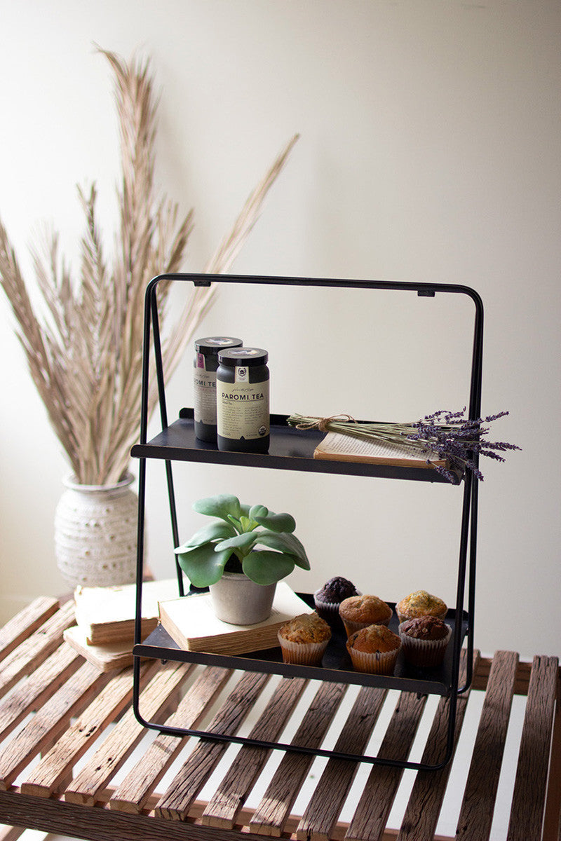 Two-Tiered Rectangle Display Rack | Chapin Furniture