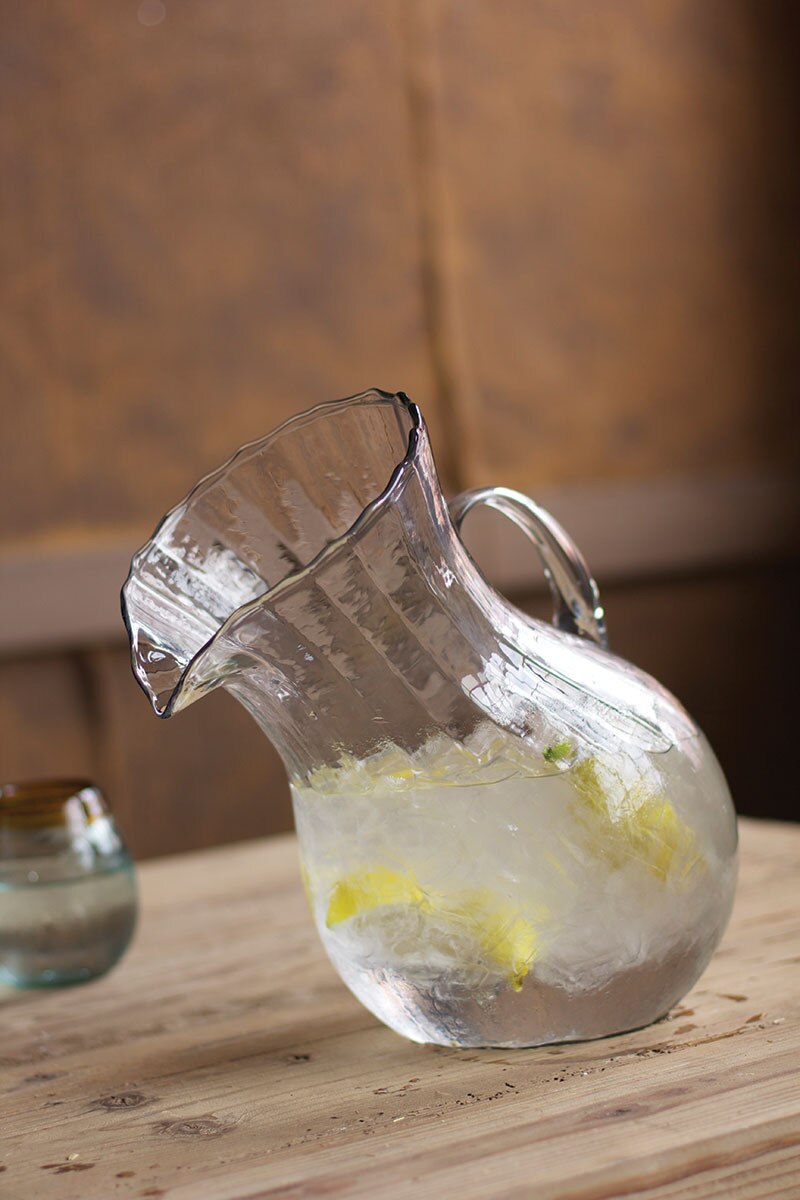 Ribbed Tilted Pitcher | Chapin Furniture