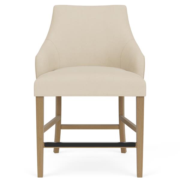 Mix-N-Match Swoop Arm Upholstered Stool | Chapin Furniture