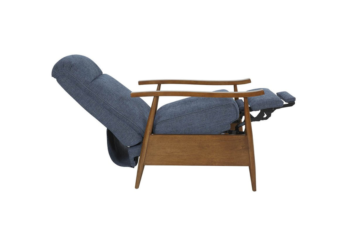 Hampton Recliner- Tweed-Indigo-Blue | Chapin Furniture