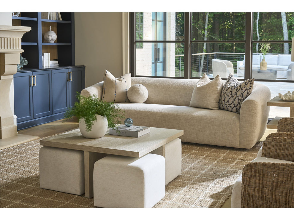 Oasis Coastal Living Dockside Cocktail Table With Ottomans | Chapin ...