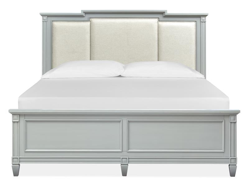Glenbrook Complete King Panel Bed w/ Upholstered Headboard | Chapin Furniture