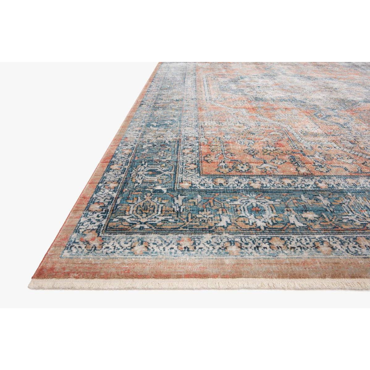 Magnolia Home Elise Coral/Blue Rug | Chapin Furniture