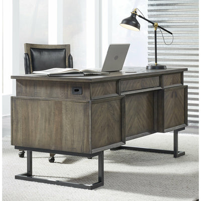 Harper Point Fossil 66" Executive Desk | Chapin Furniture