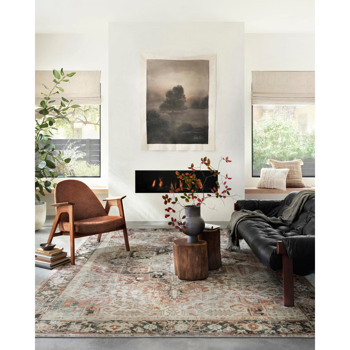 Magnolia Home Lenna Rust Charcoal Rug | Chapin Furniture